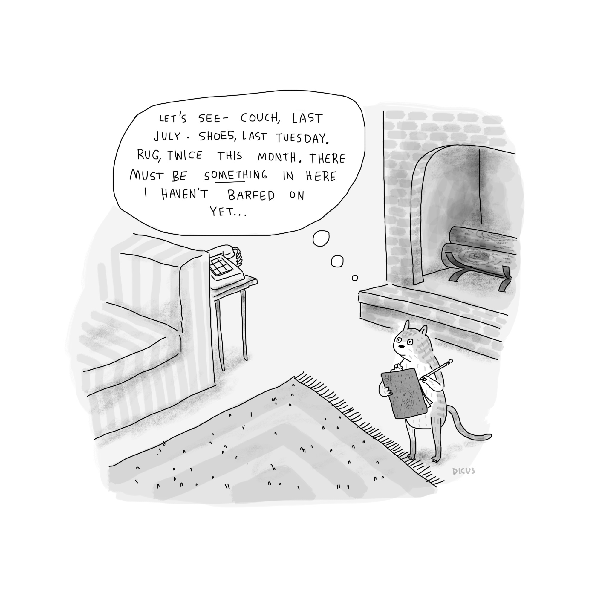 cat barf cartoon - Baobab Press